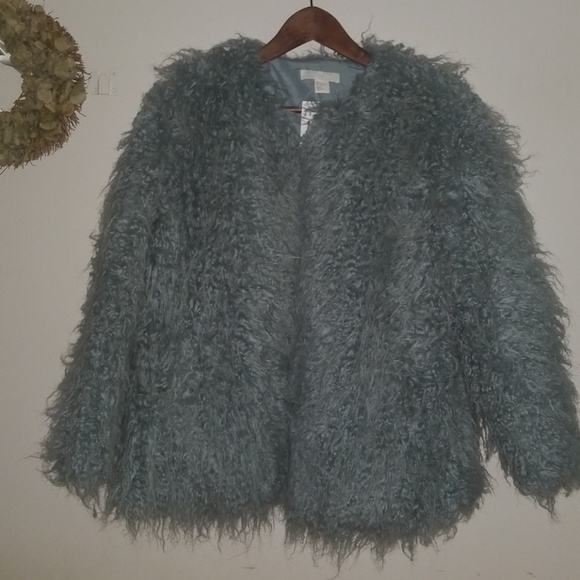 Jackets & Coats | Fur Coat Powder Blue | Poshmark
